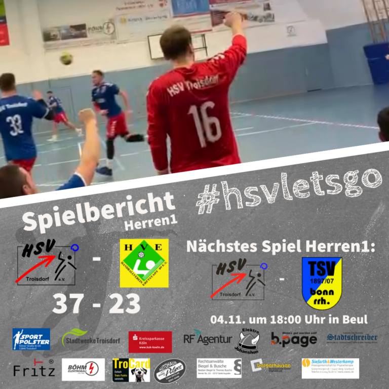 Spielbericht: Herren1 – Erftstadt – HSV Troisdorf e.V.